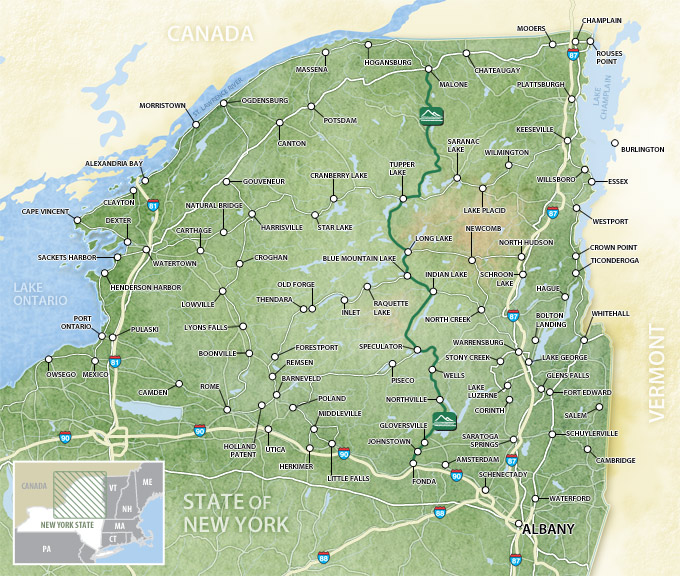 Map of 15 Scenic Byways