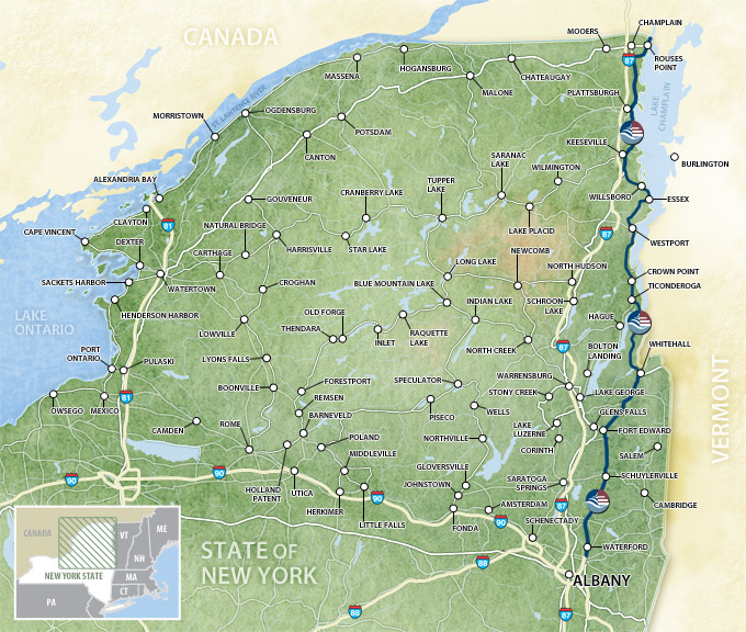 Map of 15 Scenic Byways