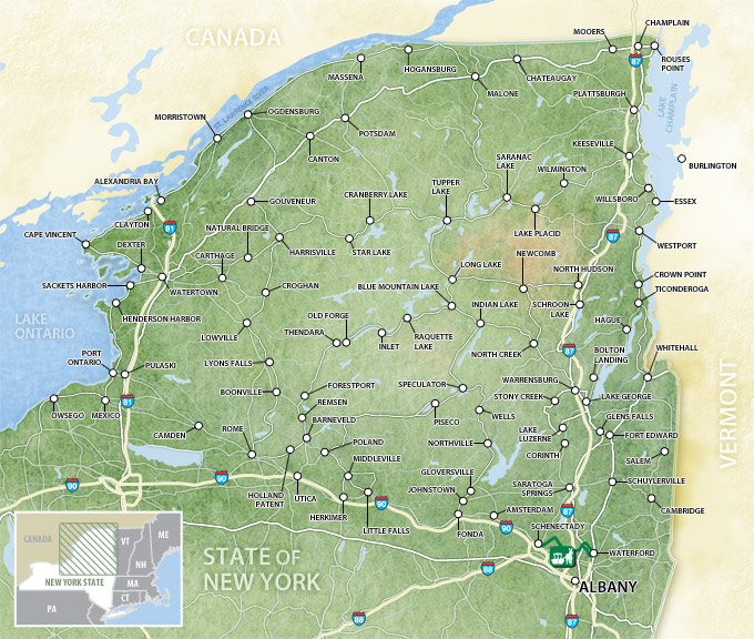 Map of 15 Scenic Byways